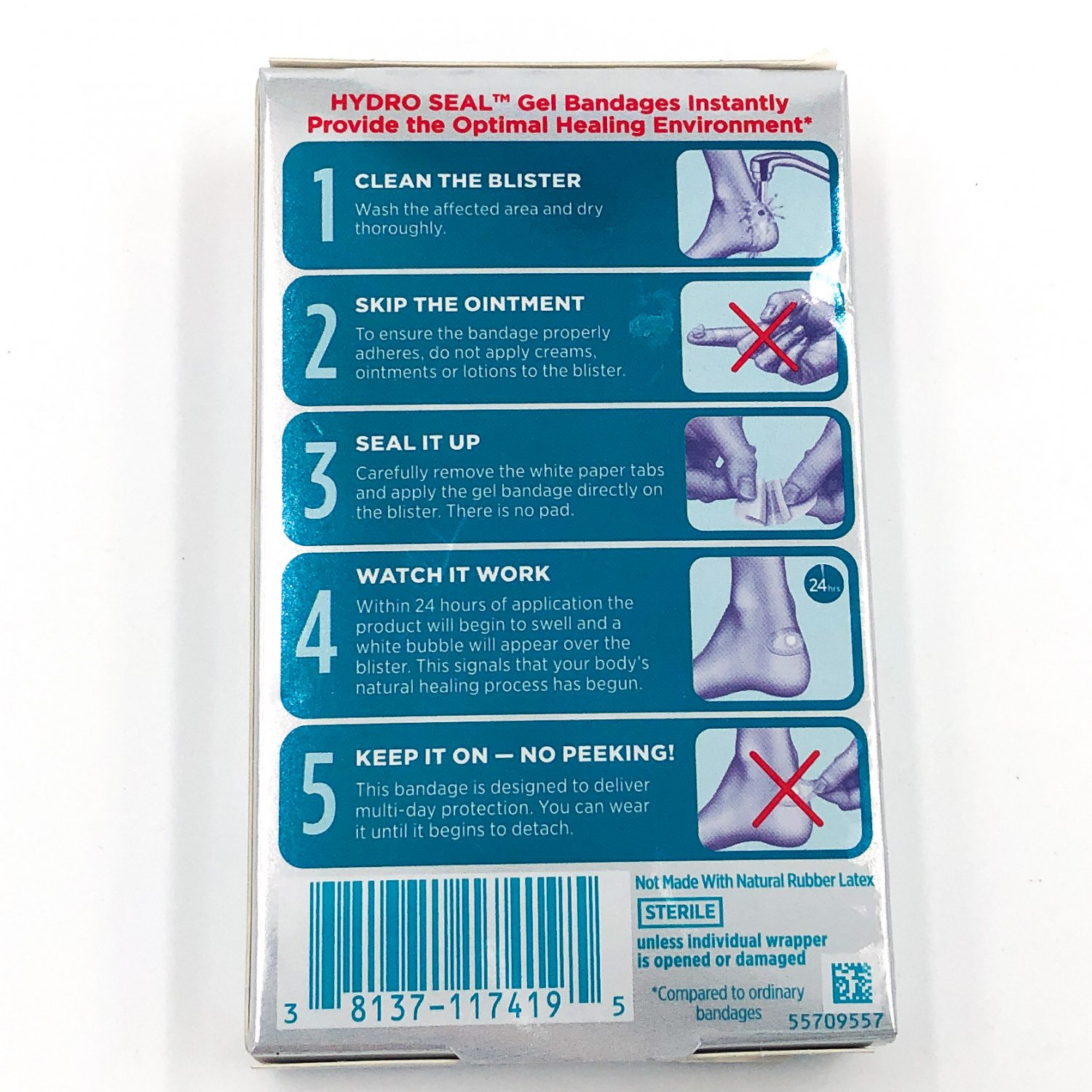 Band-Aid Hydro Seal Adhesive Bandages for Heel Blisters
