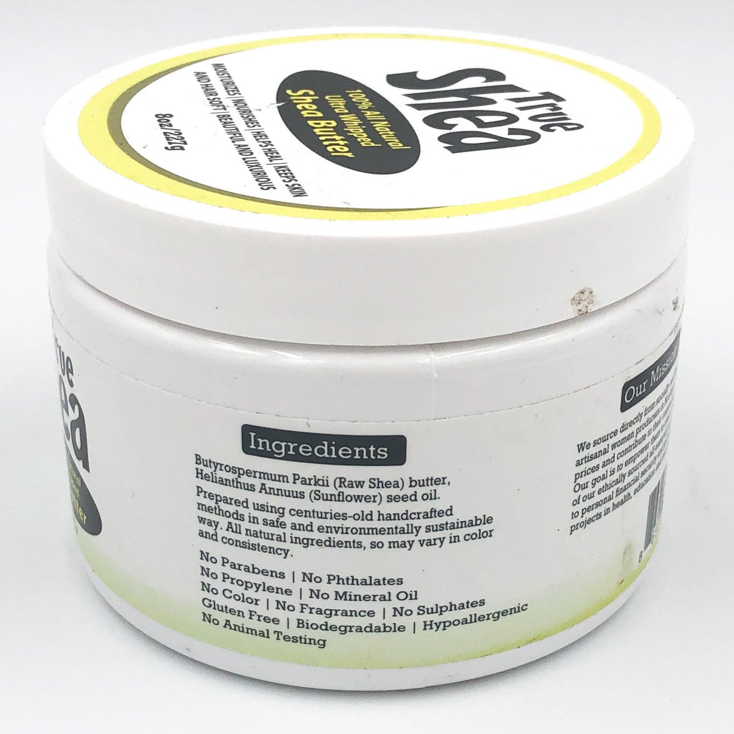 True Shea 100% All Natural Whipped Shea Butter 8 oz