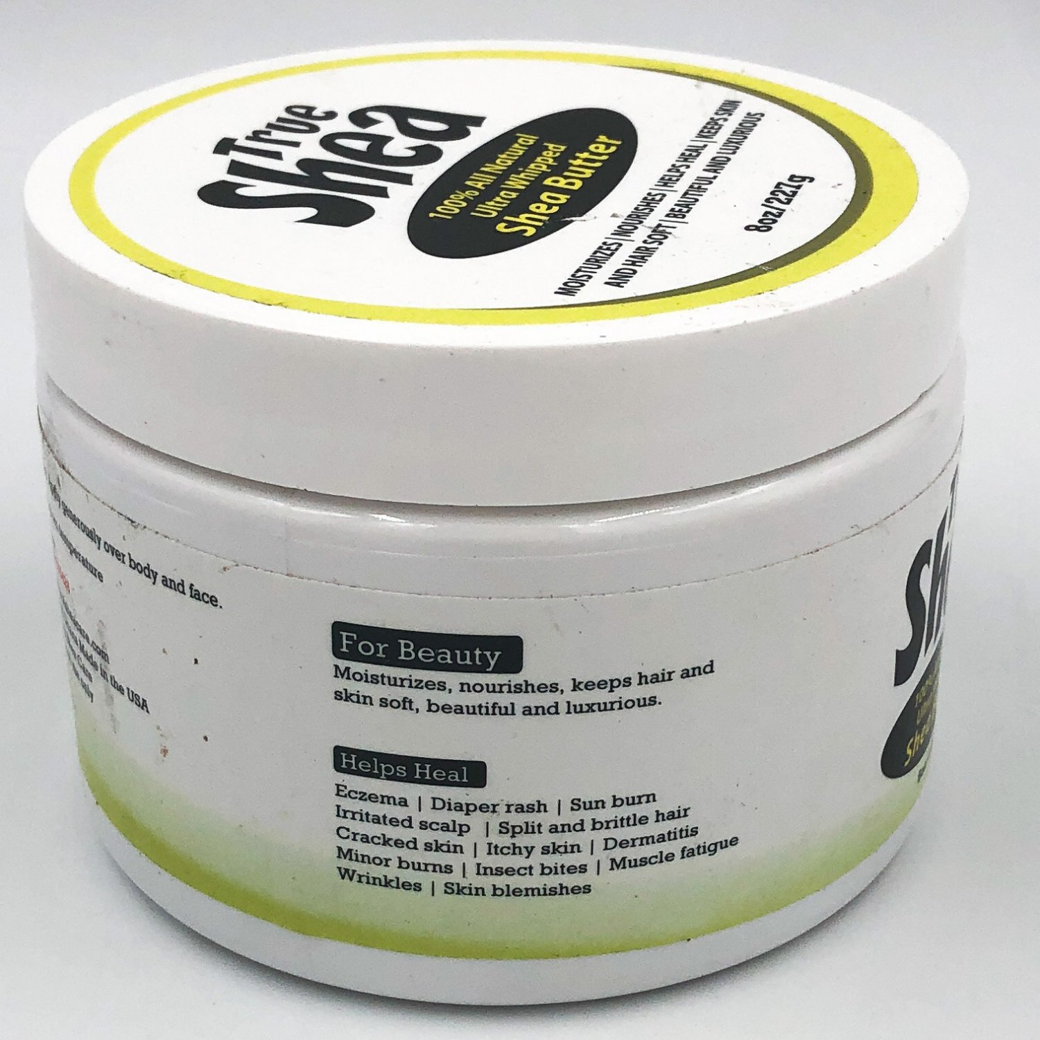 True Shea 100% All Natural Whipped Shea Butter 8 oz