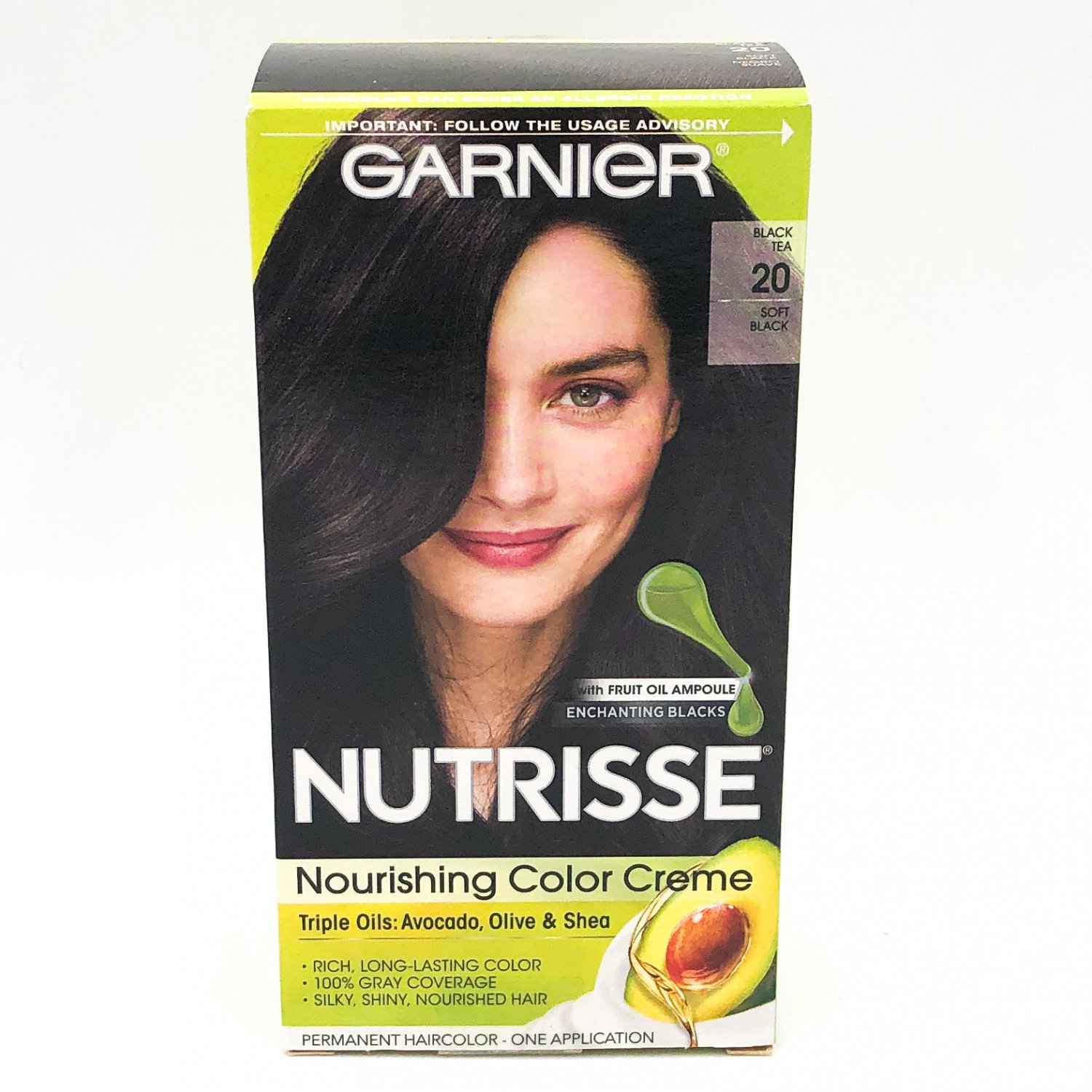 Garnier Nutrisse Hair Color Kit 20 Black Tea