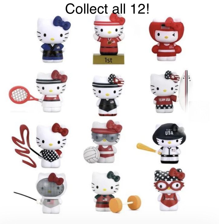 Hello Kitty x Team USA Gymnastics Vinyl Mini Figure Kidrobot