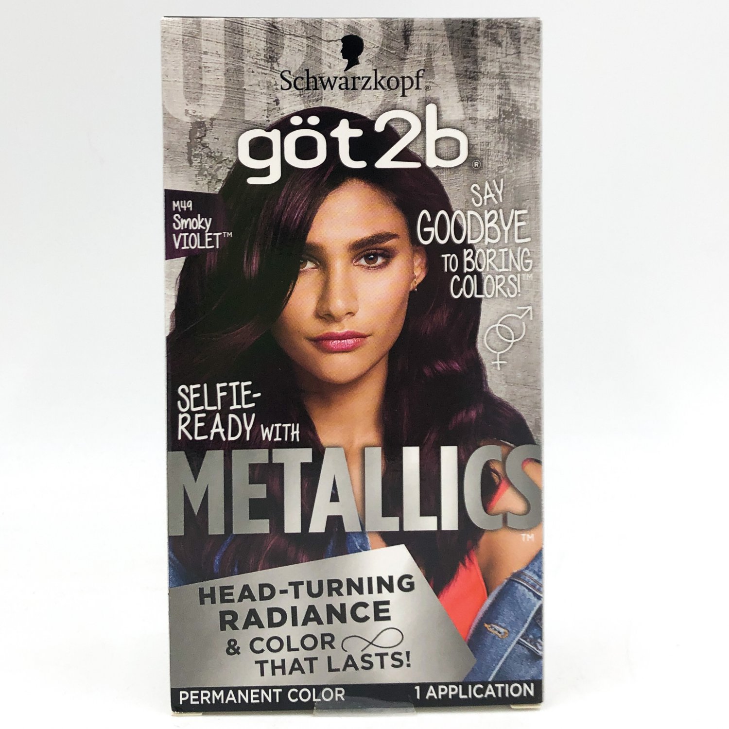 Schwarzkopf Got2b Metallics Hair Color M49 Smoky Violet