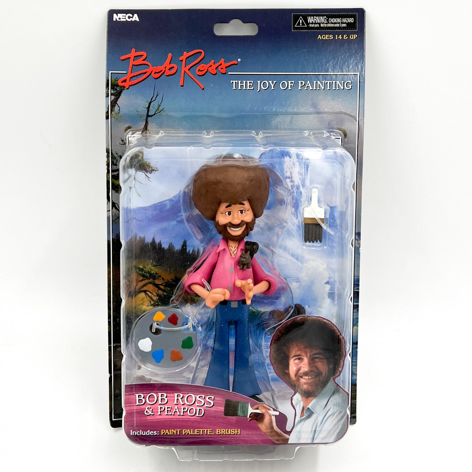 Bob Ross & Peapod the Squirrel Collectible Figures