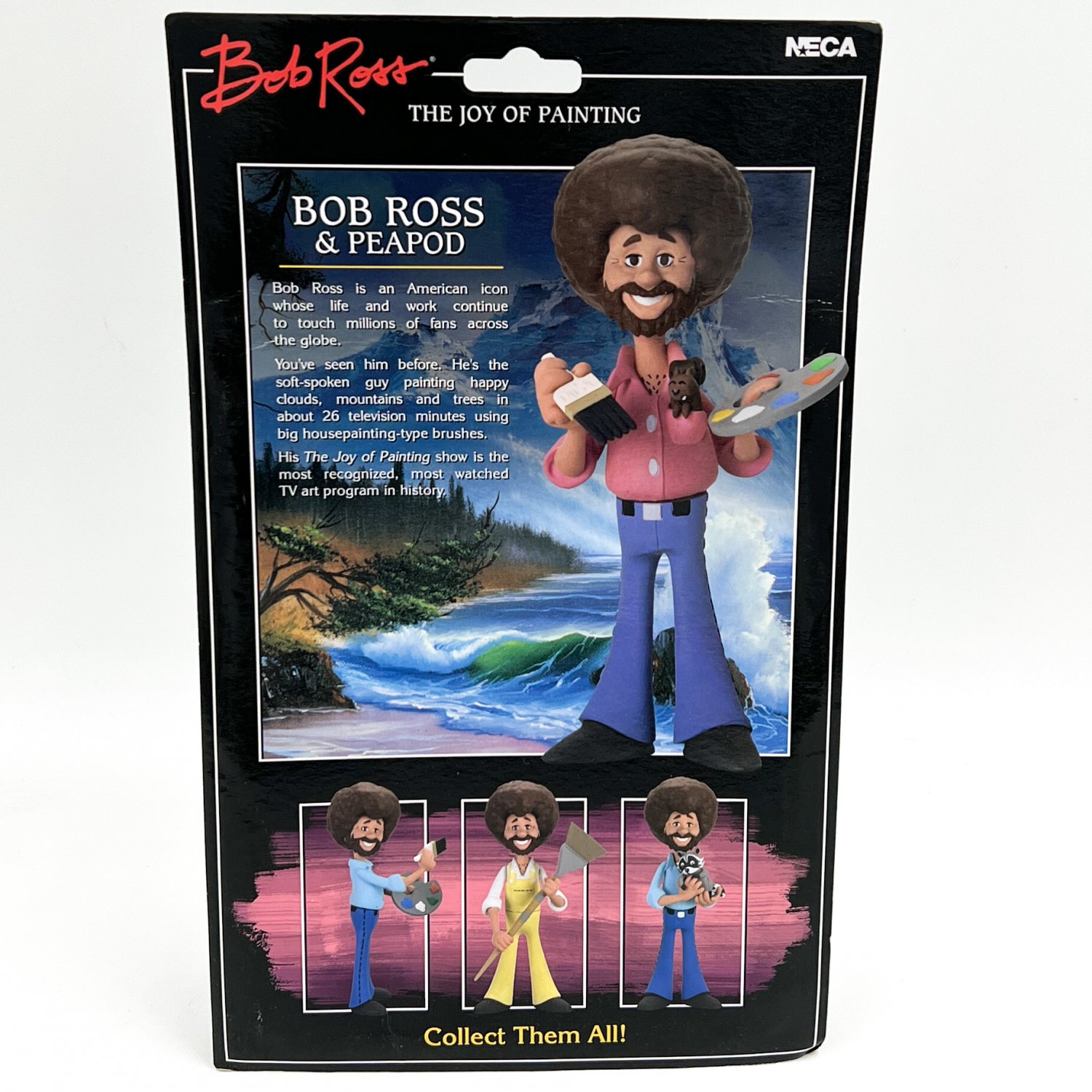 Bob Ross & Peapod the Squirrel Collectible Figures