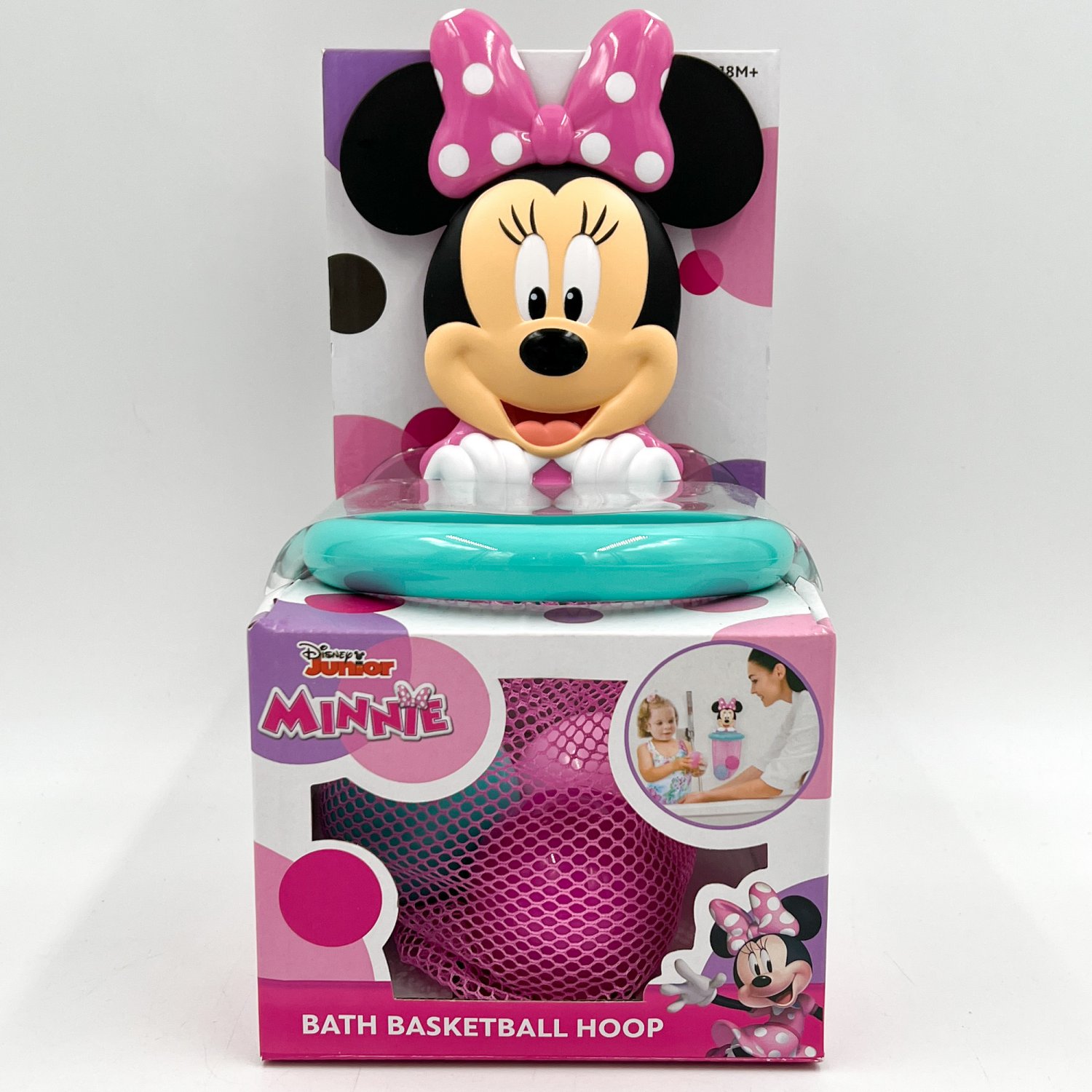 Disney Jr Minnie Mouse Bath Toy Kids Basketball Game
