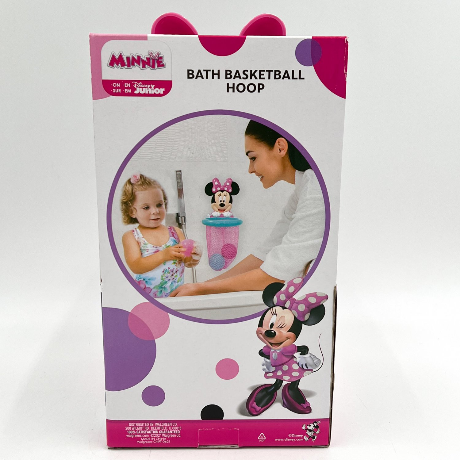 Disney Jr Minnie Mouse Bath Toy Kids Basketball Game