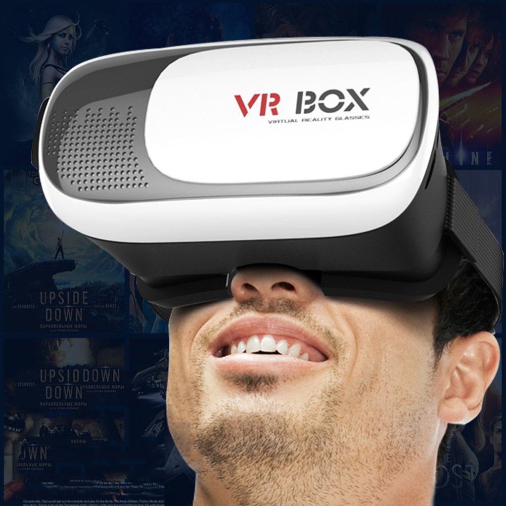 VR-Box II Enhanced Virtual Reality Augmented 3D Glasses with Bluetooth ...