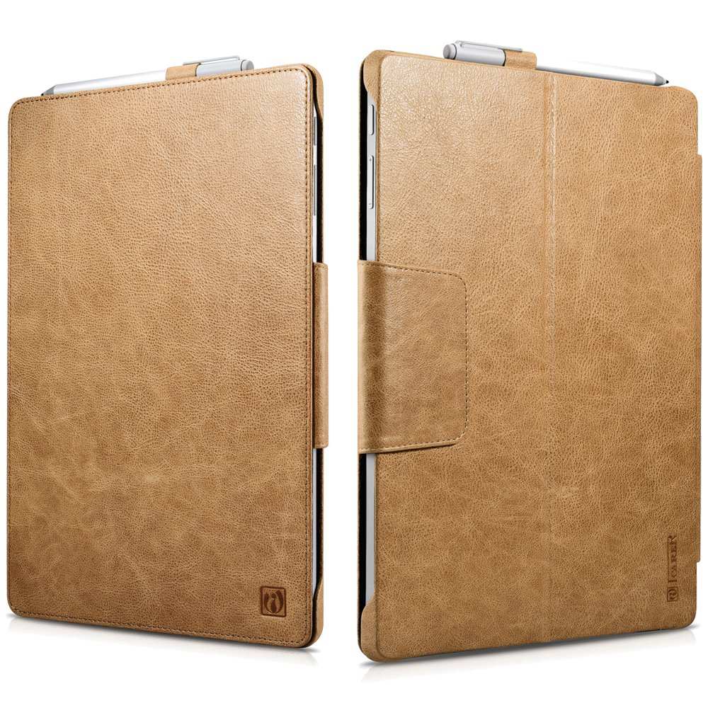 Microsoft Surface Pro 7 6 5 Pro 4 Genuine Leather Magnetic Kickstand