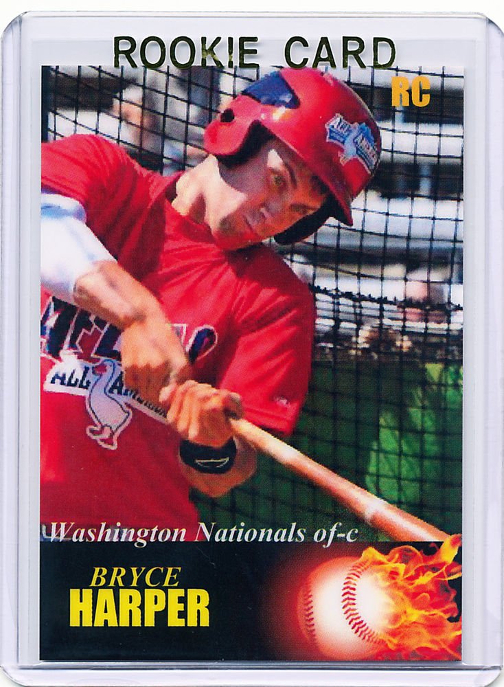 1/1~RC~2010 BRYCE HARPER_INC_ROOKIE CARD~'10~ROY~ALL-STAR~AS~WASHINGTON ...