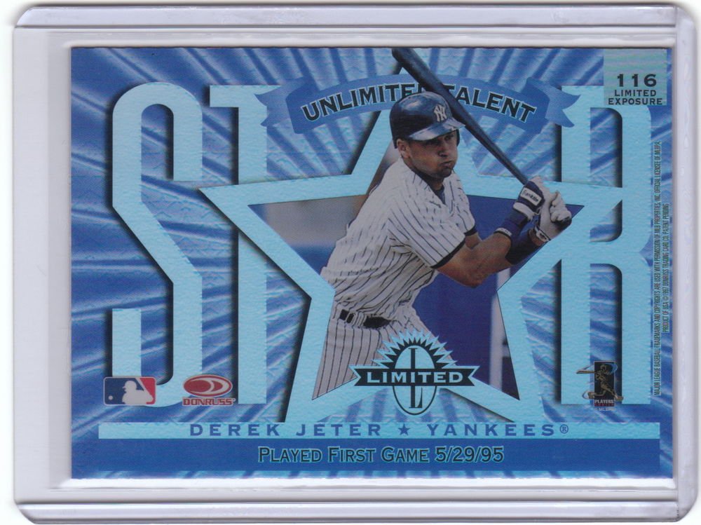 REF~DEREK JETER 1997 Donruss Limited Exposure REFRACTOR CARD~97~WORLD ...