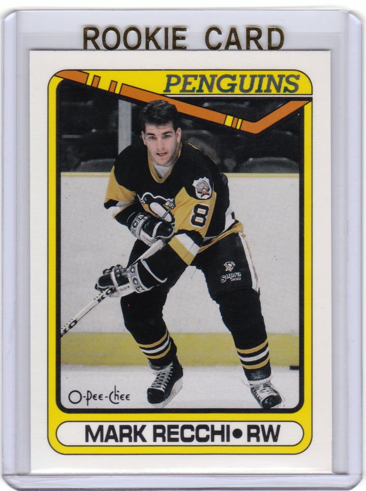 RAREST RC~MARK RECCHI 1990-91 O-Pee-Chee ROOKIE CARD~90~STANLEY CUP~ALL ...