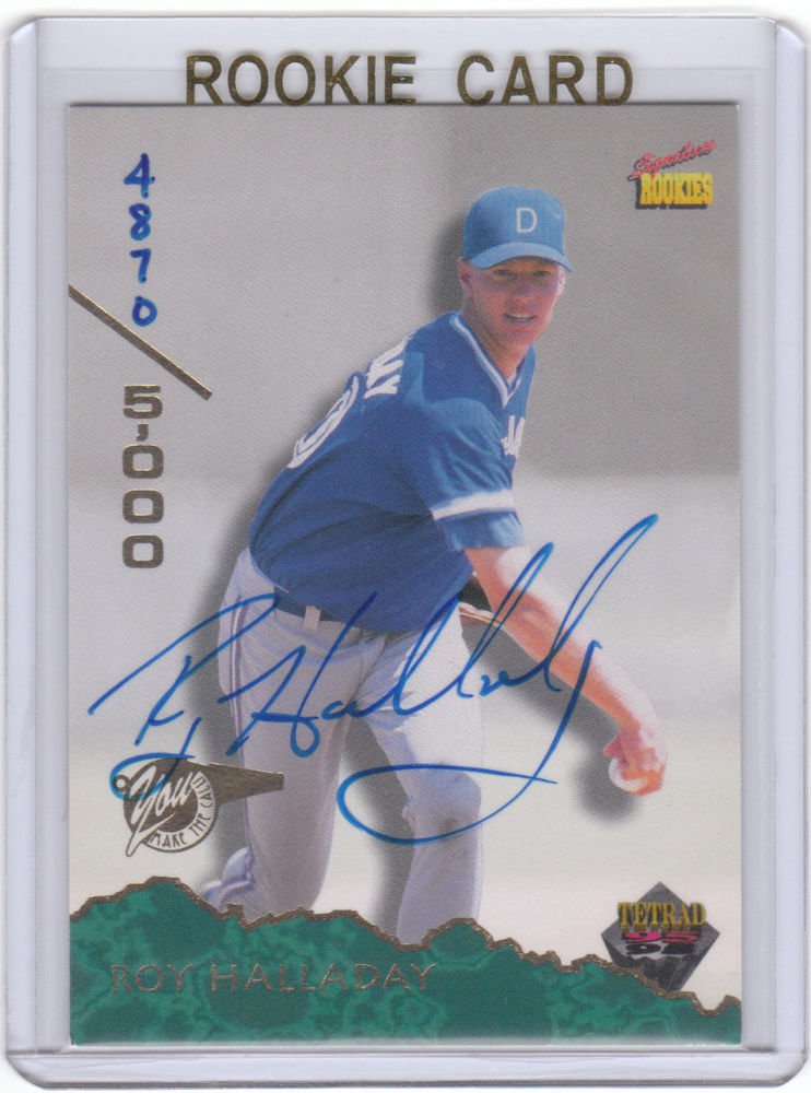 #d~AU~RC~ROY HALLADAY 1995 Signature Rookies Tetrad_ROOKIE AUTO CARD~95 ...