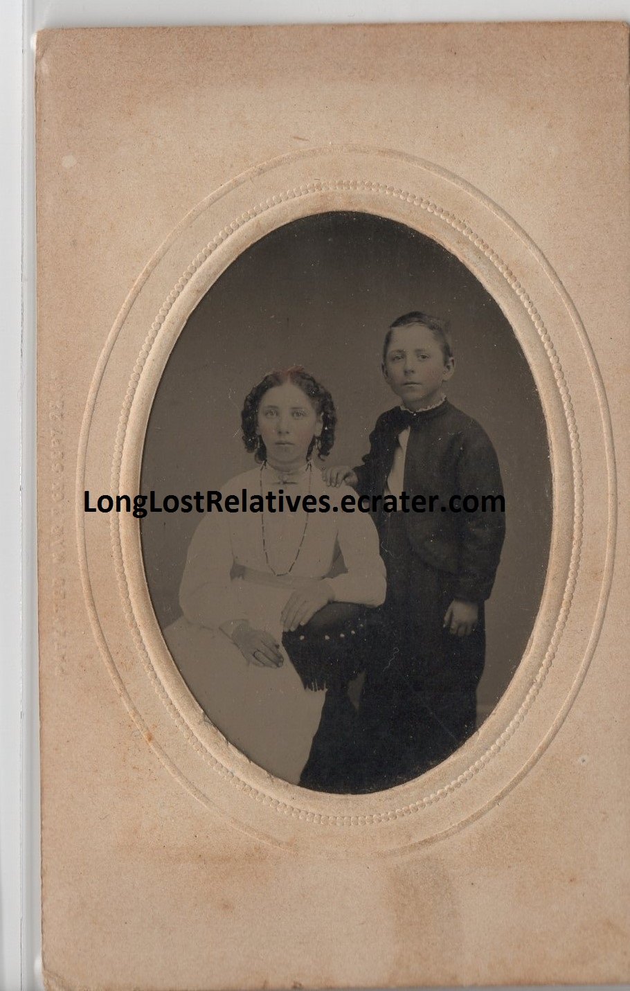 Emma Josephine and Samuel David Epley Tin Type