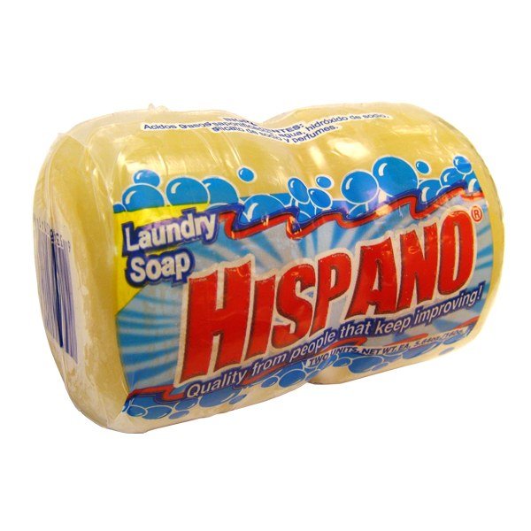 12 Bars Hispano Laundry Soap 2 BAR Round 5.64 Oz /160 Gr