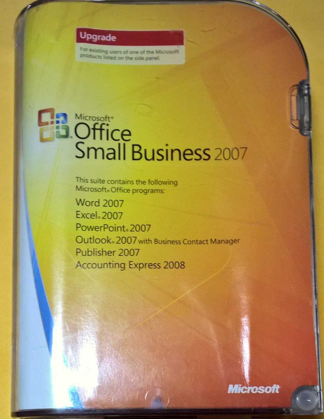 MICROSOFT OFFICE SMALL BUSINESS 2007 UPGRADE RETAIL WIN32 CD SKU# W87 ...