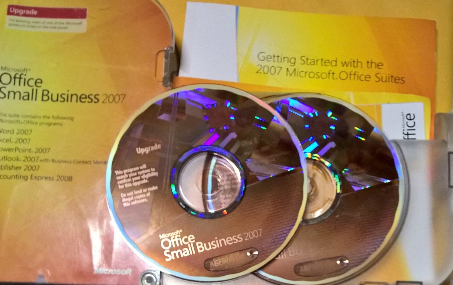 MICROSOFT OFFICE SMALL BUSINESS 2007 UPGRADE RETAIL WIN32 CD SKU# W87 ...