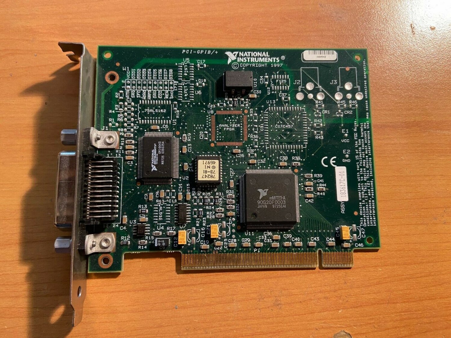 National Instruments NI PCI-GPIB/+ IEEE 488.2 Interface PCI Card 183617E-01