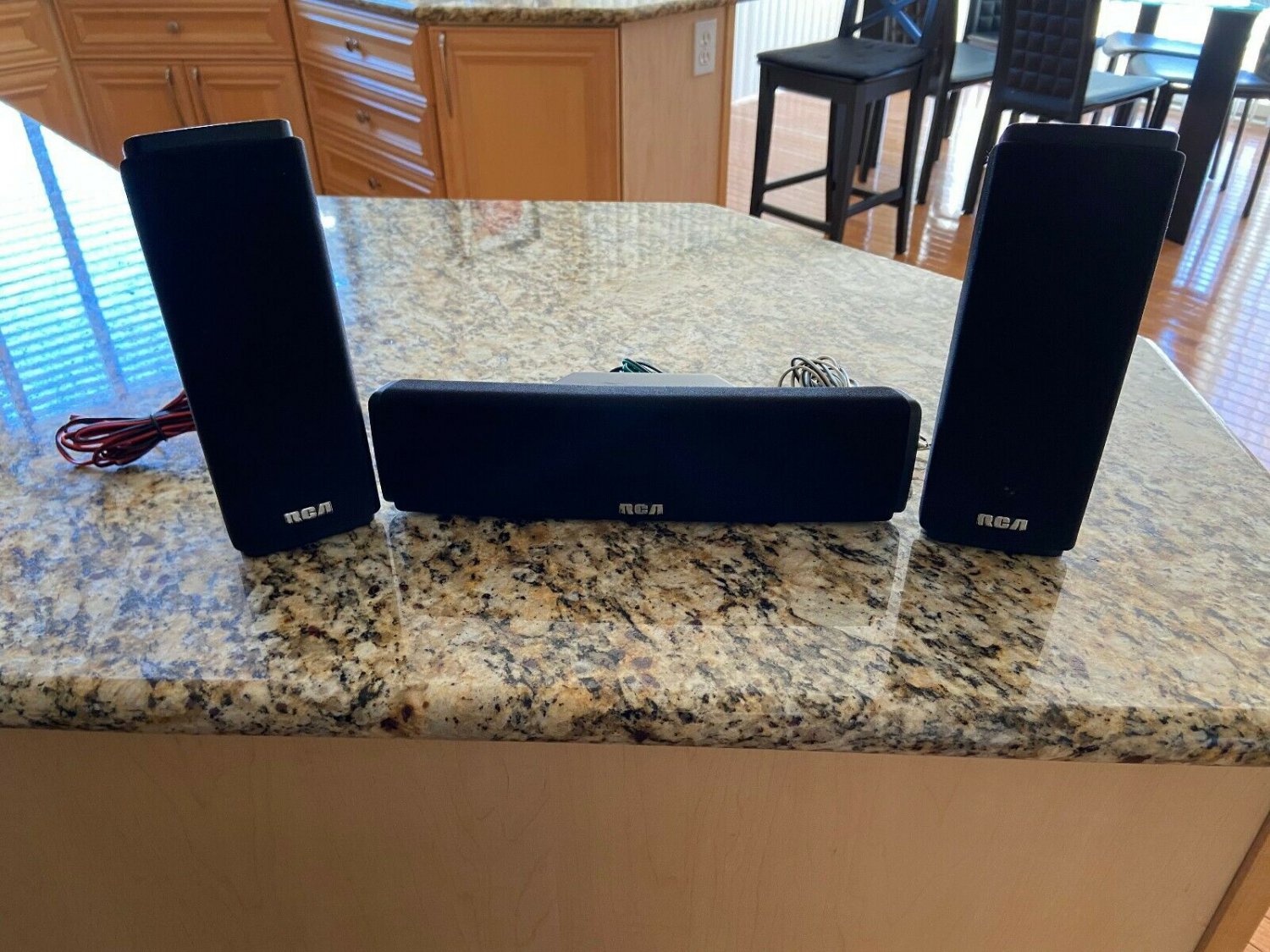 RCA RTD317W Surround Home Theater Set of 3 Speakers Front Left/Right/Center