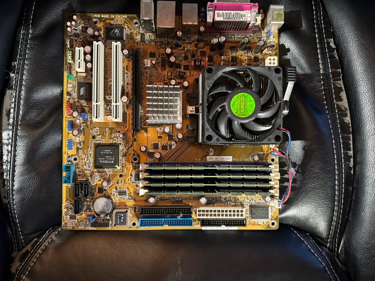 ASUS A8N-VM CSM/NBP SOCKET 939 MOTHERBOARD + AMD Athlon CPU + 4GB DDR ...