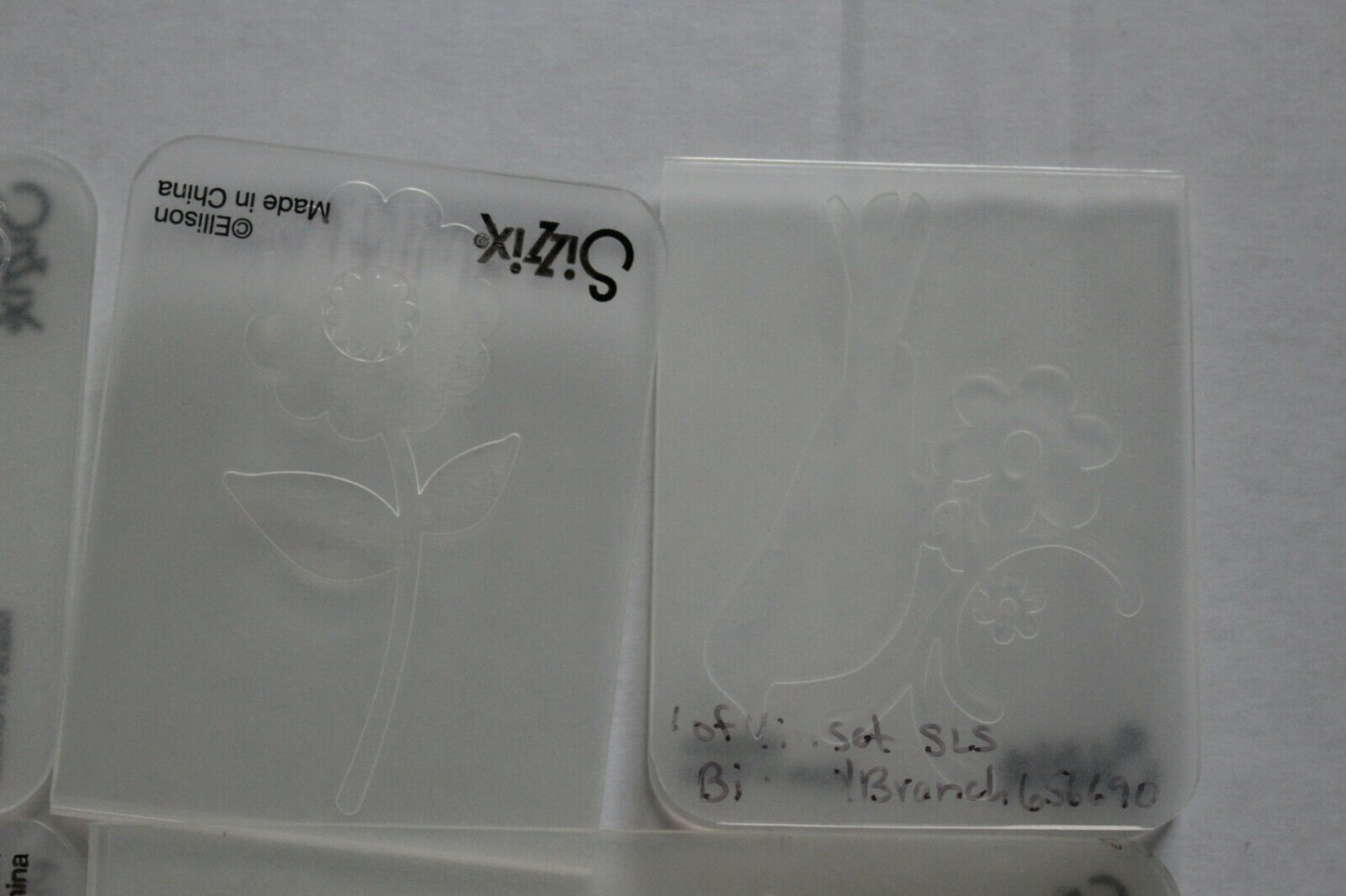 Sizzix Cuttlebug Embossing Folders Flowers Borders Frames Lot of 8