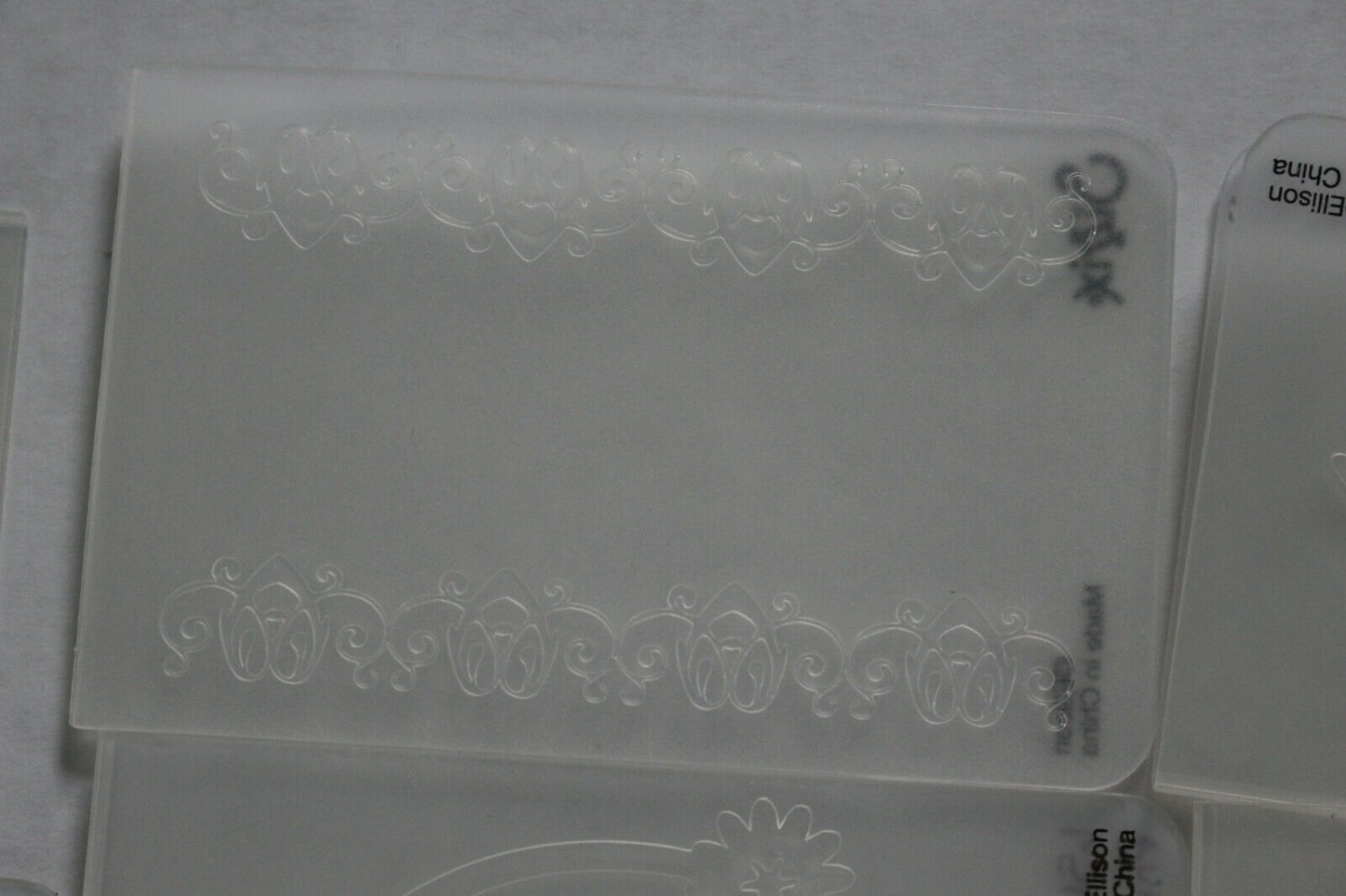 Sizzix Cuttlebug Embossing Folders Flowers Borders Frames Lot of 8