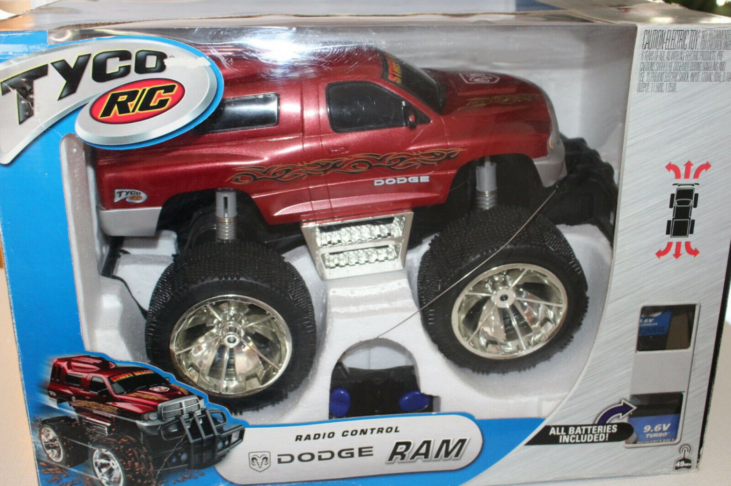 Tyco R/C Dodge Ram Street Beast with Battery Pack and Quick Charger ...