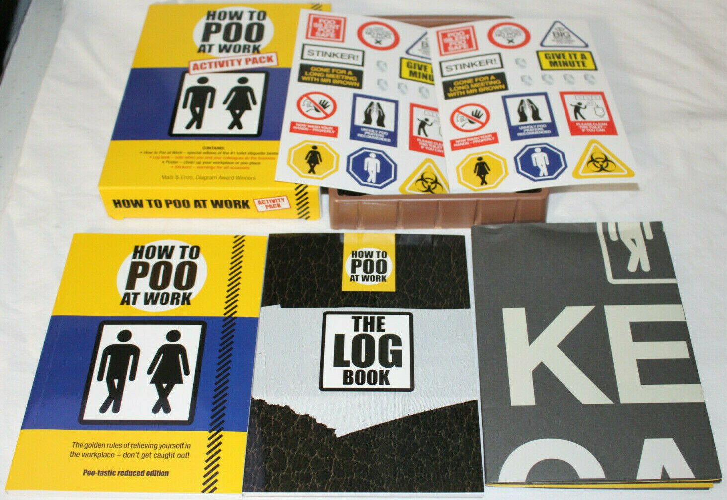 How to Poo at Work Activity Pack Kit by Mats & Enzo New Books Stickers ...