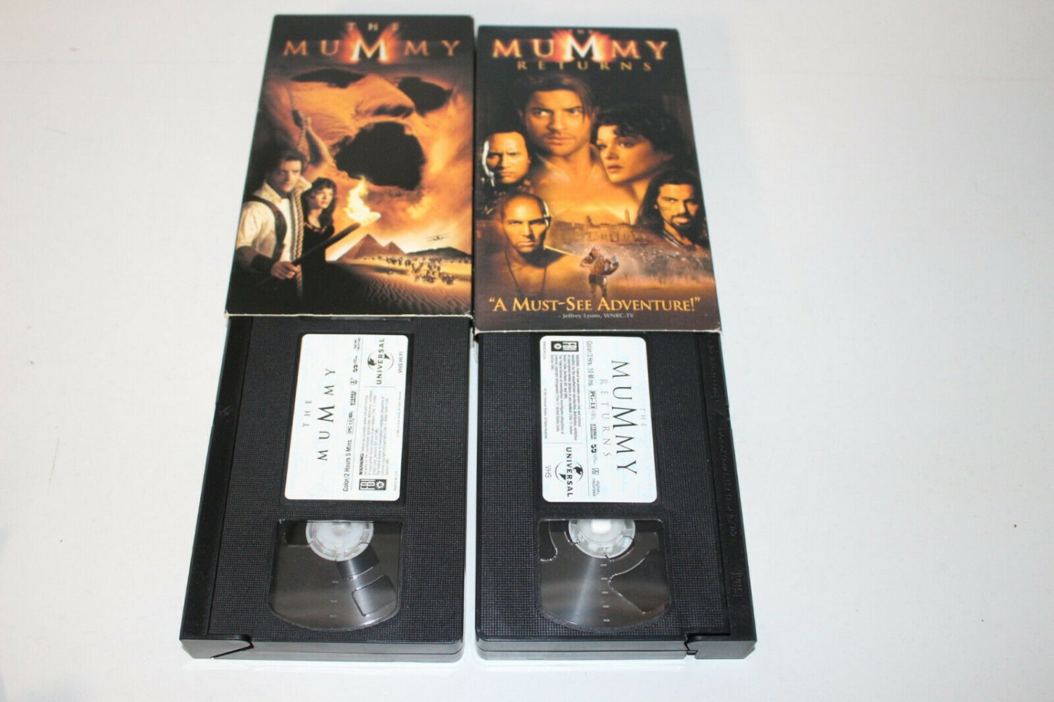 The Mummy (VHS, 1999) and The Mummy Returns (VHS, 2001)