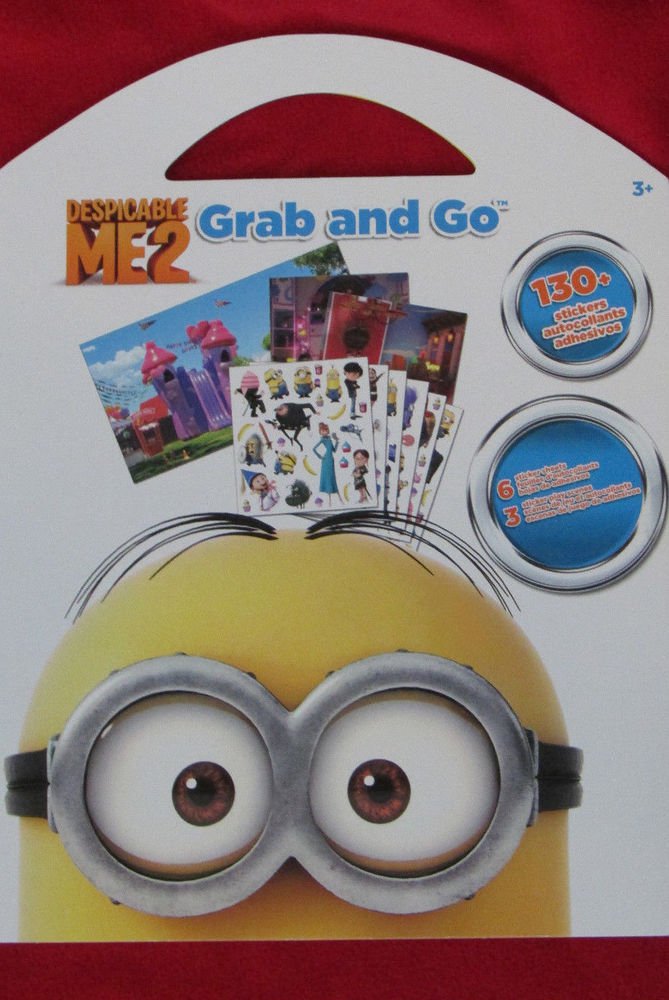 NEW Despicable Me 2 Grab and Go Sticker Activity Pack~130+ Stickers ...