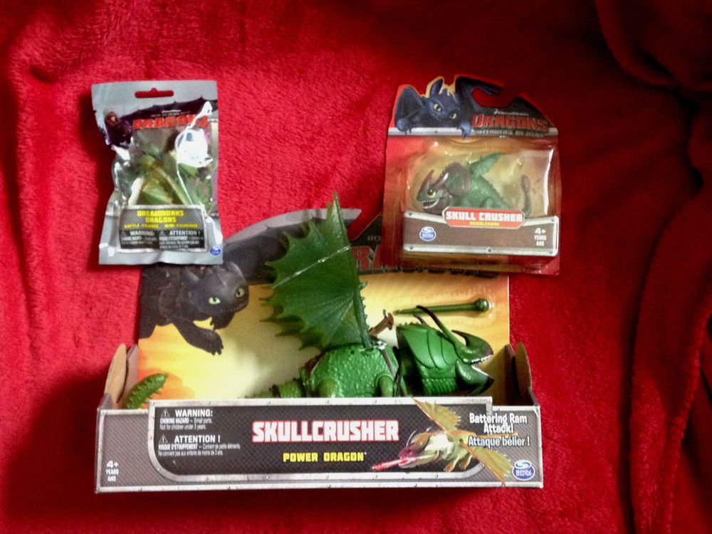 Train Your Dragon Defenders of Berk SKULL CRUSHER Dragon Lot~Mini ...