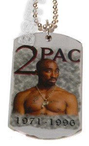 2PAC TUPAC RIP PHOTO PICTURE Dog Tag Dogtag Charm
