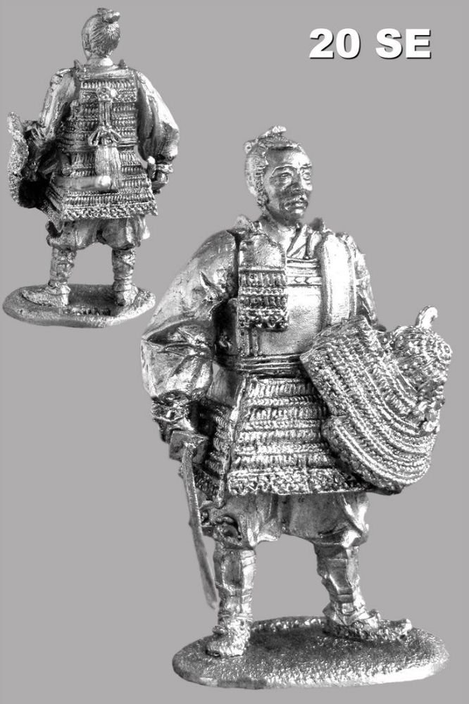 TOY SOLDIER 54mm NOBLE SAMURAI Japan Warrior white metal figure scale 1 ...