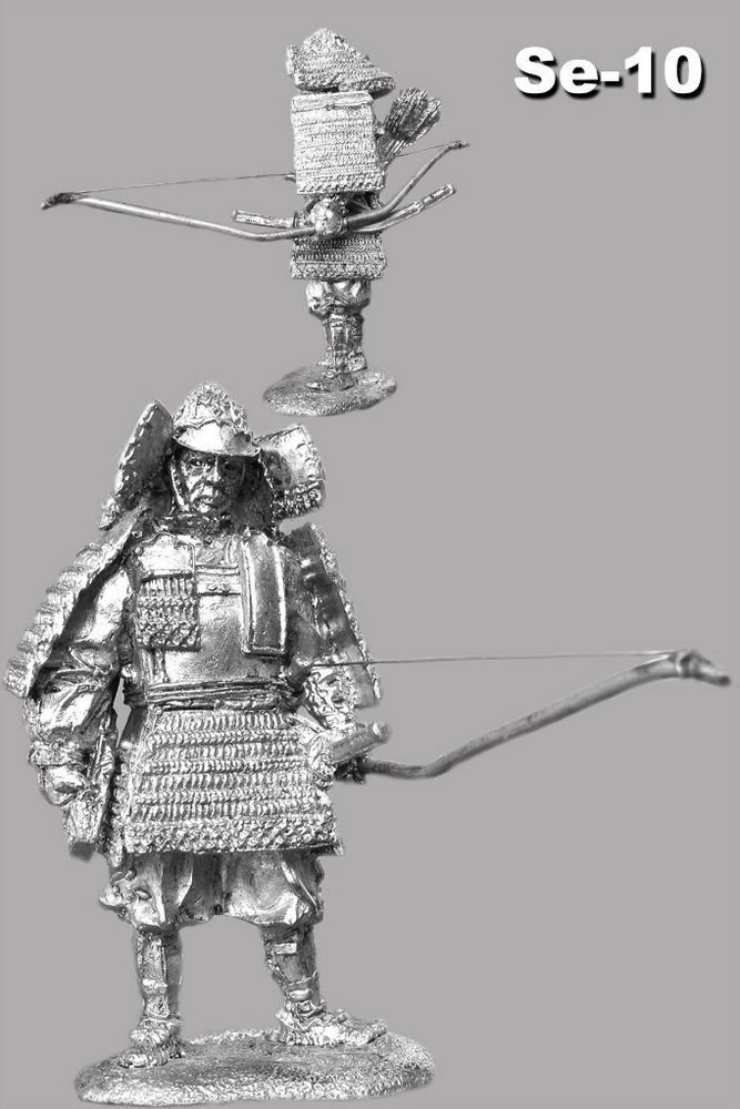 TOY SOLDIER 54mm Archer Samurai with BOW Japan warrior metal 1/32 scale ...