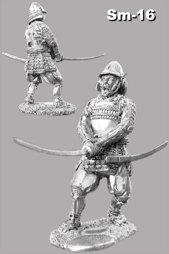 TOY SOLDIERS 54mm SAMURAI 1570-1615 years metal tin miniature figure 1/ ...