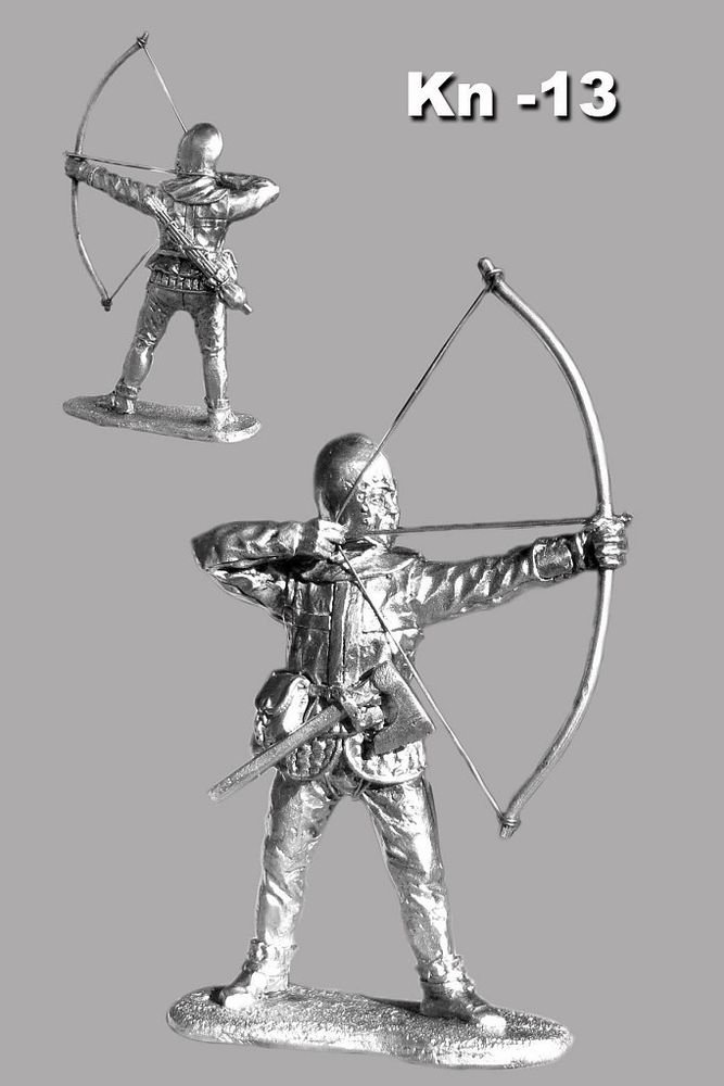 English Archer 54MM TIN TOY Soldier 54mm scale 1/32 metal MINIATURE ...