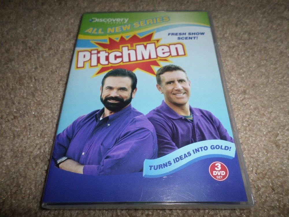 PITCHMEN DISCOVERY CHANNEL SERIES 3-DISC DVD SET BILLY MAYS **RARE**