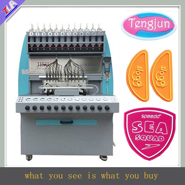 pvc trademark making machine with 12 colors