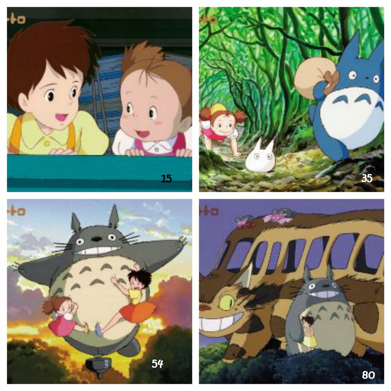 My Neighbor Totoro 4 Puzzle Set Ps-08 Studio Ghibli Hayao Miyazaki ...