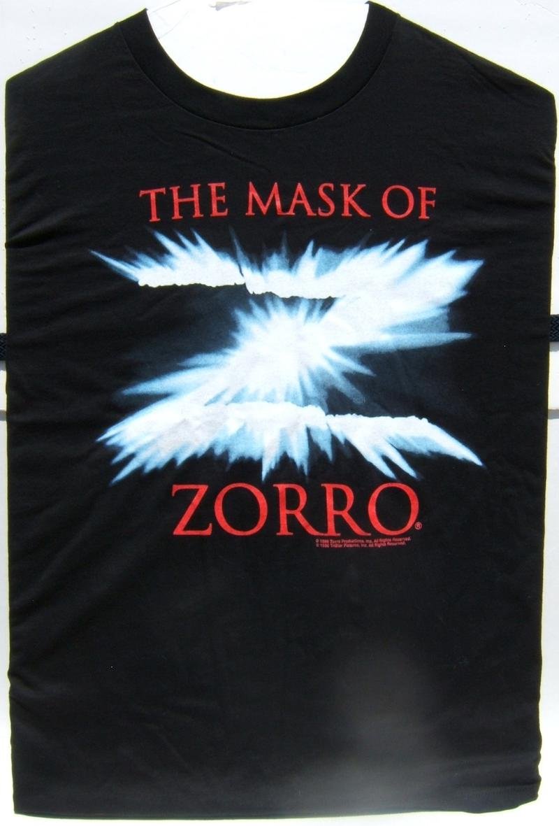 The Mask Of Zorro Movie Logo Large Size T-Shirt Brand New 100 % Cotton ...