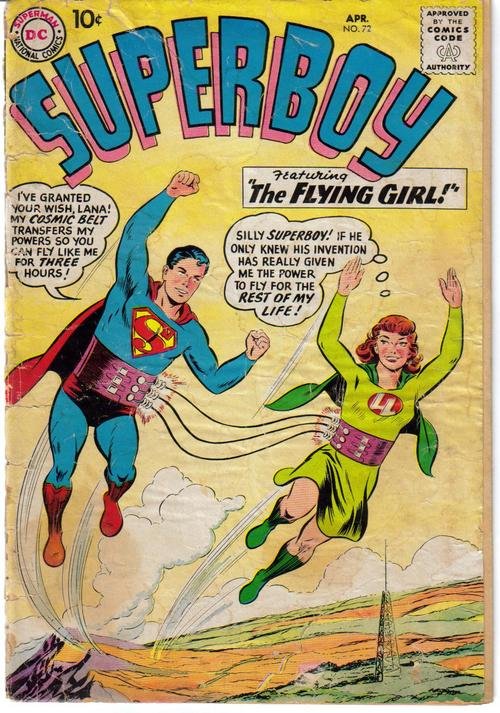 DC Superboy #72 The Flying Girl Smallville Clark Kent Adventure Action