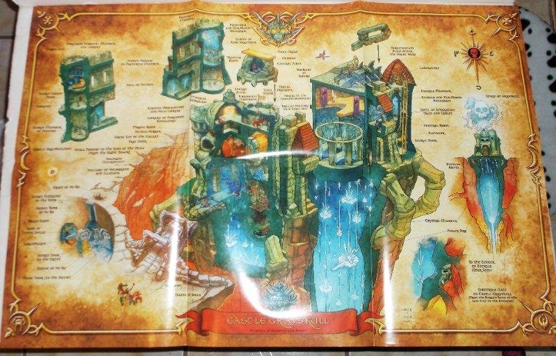 Mattel MOTU Classics Castle Grayskull Fortress Of Mystery & Power Color Map
