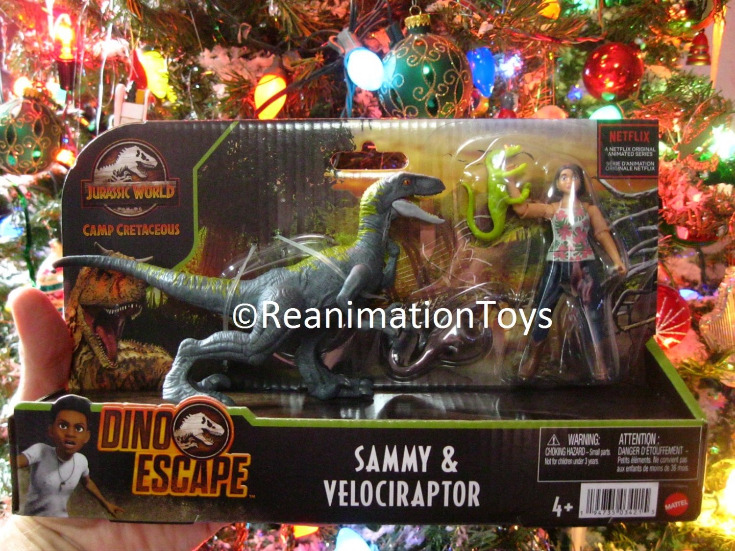 Jurassic World Park Camp Cretaceous Sammy & Velociraptor Dinosaur ...
