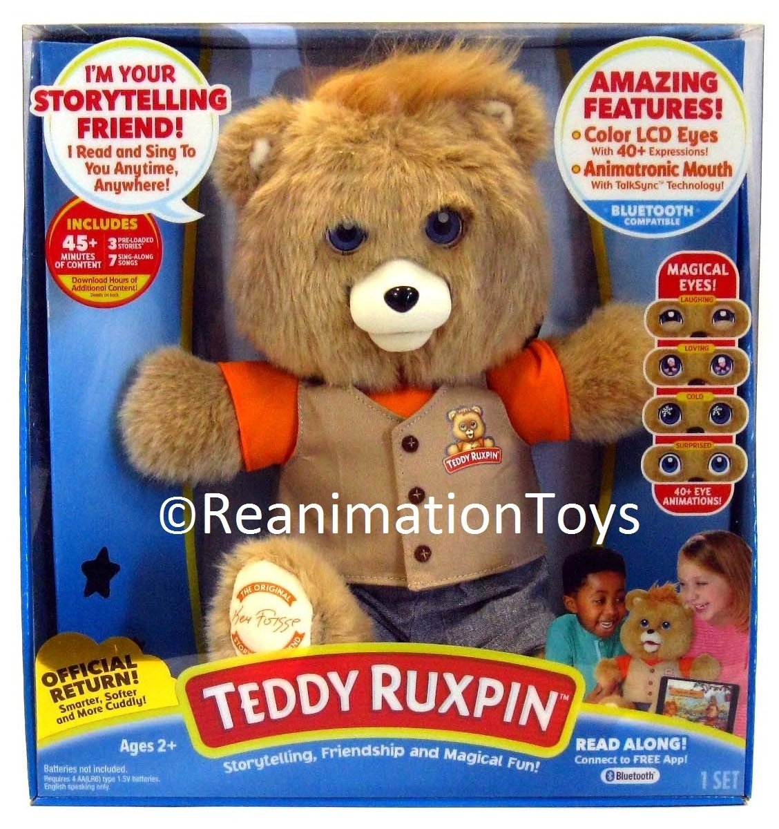 Teddy Ruxpin Talking Animated Animatronic Bear Read Along Storytime New NIB