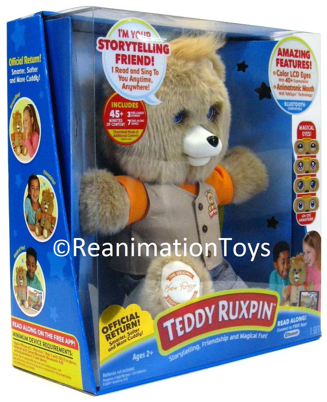 Teddy Ruxpin Talking Animated Animatronic Bear Read Along Storytime New NIB