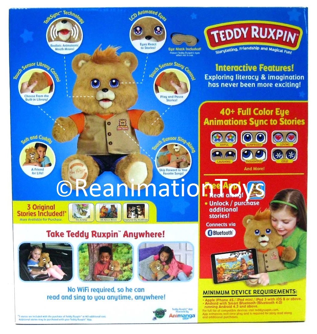 Teddy Ruxpin Talking Animated Animatronic Bear Read Along Storytime New NIB