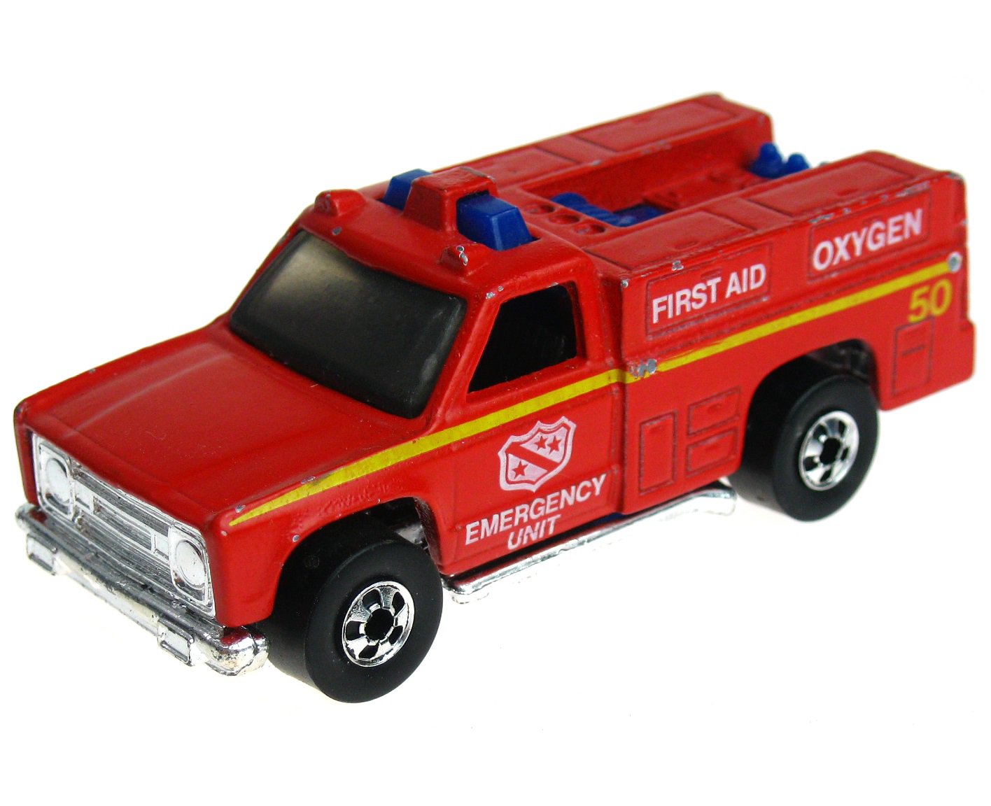 Vintage 1974 Hot Wheels Emergency Unit Oxygen First Responder Aid Fire ...