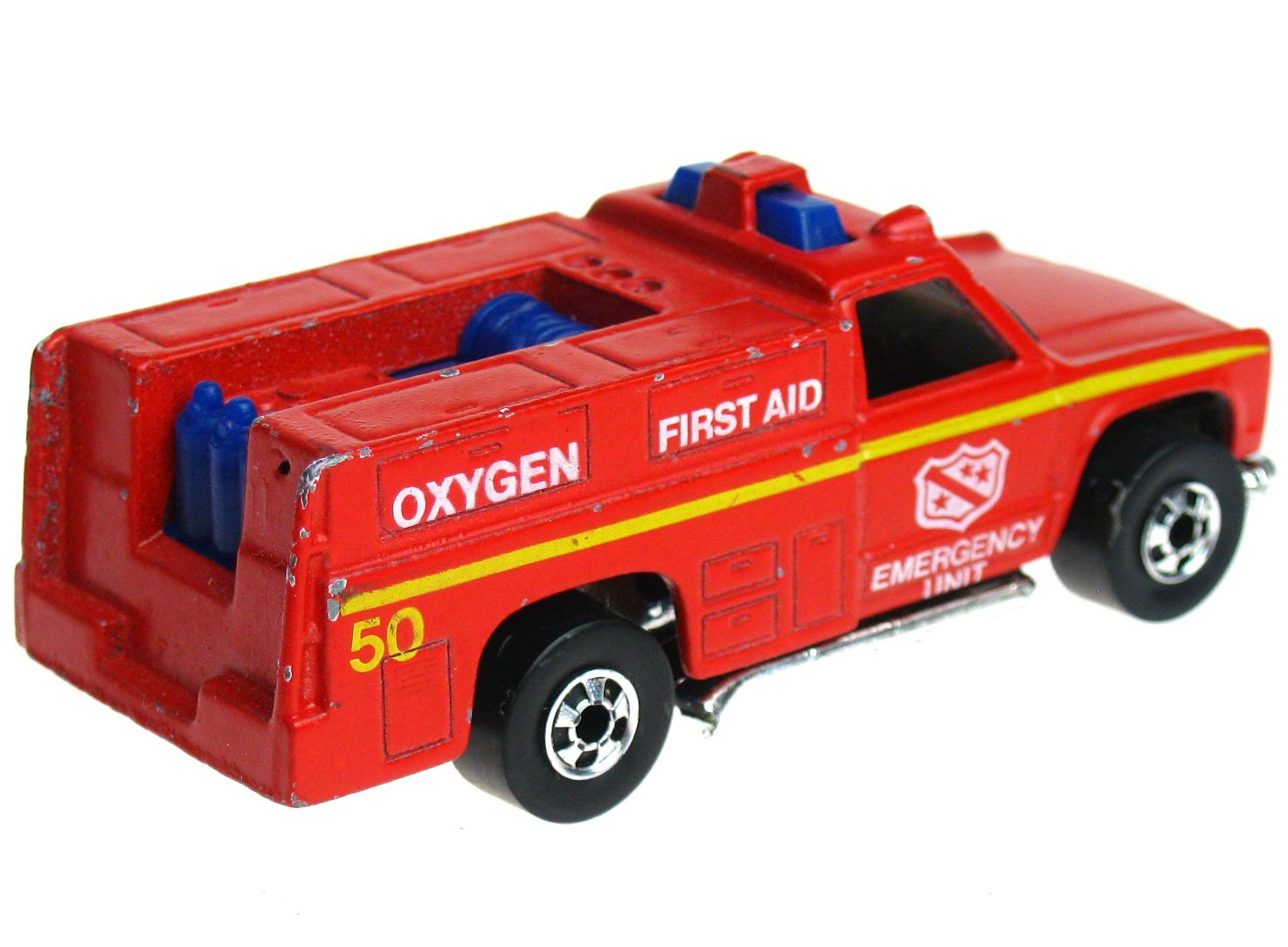 Vintage 1974 Hot Wheels Emergency Unit Oxygen First Responder Aid Fire ...