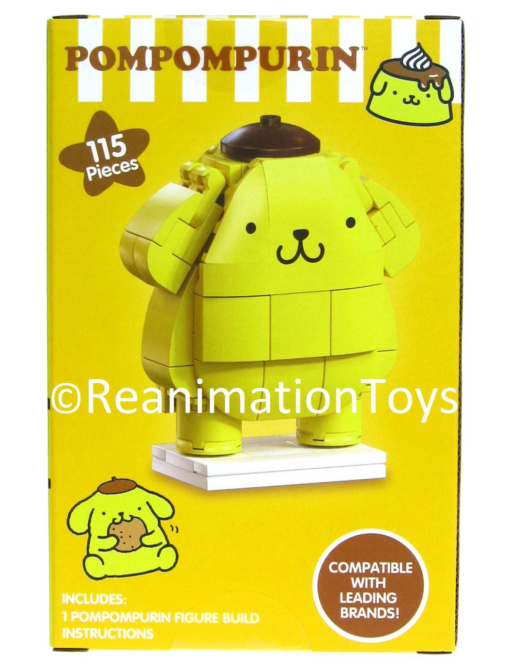 Sanrio Hello Kitty & Friends Pompompurin Figure Build Building Blocks ...