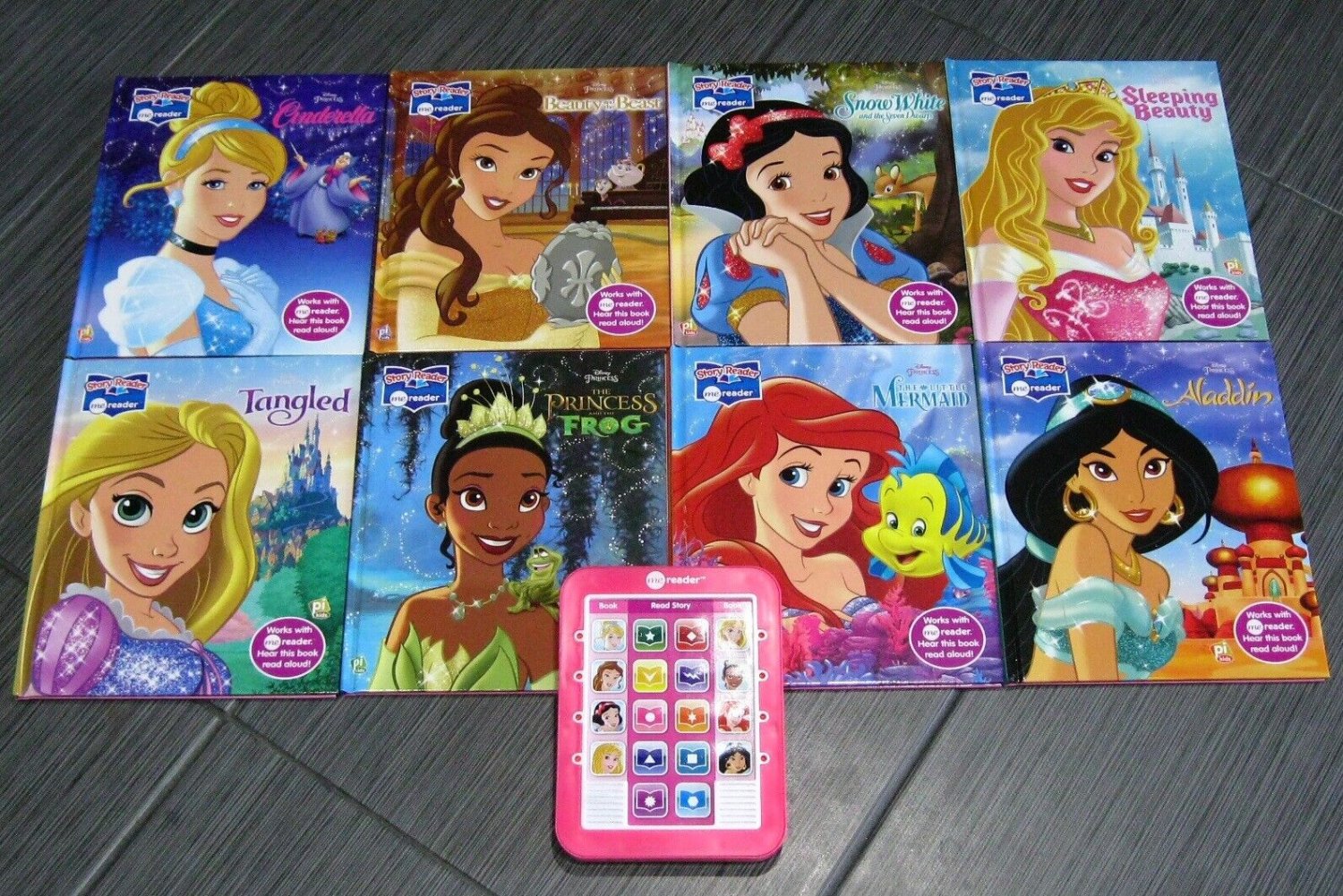 Disney Princess Cinderella Snow White Ariel Book Set & Electronic ME ...