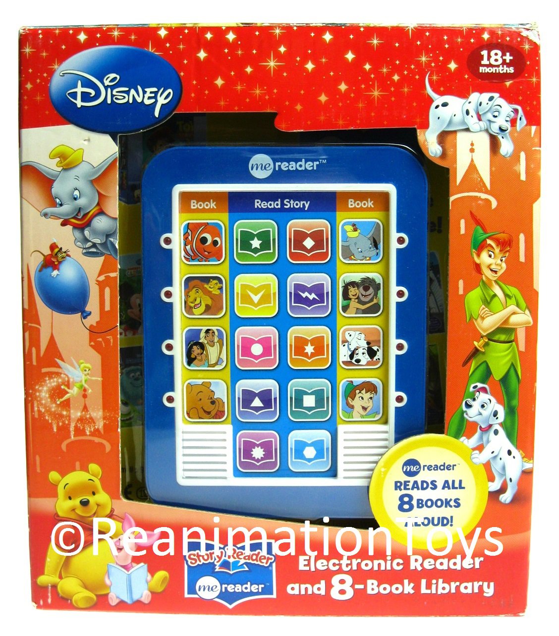 Disney Pooh Aladdin Dumbo Nemo 101 Dalmatian Book Set & Electronic ME ...